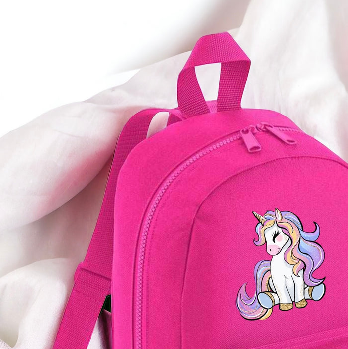 DTF TRANSFER - SITTING UNICORN (10CM) (BACKPACK)