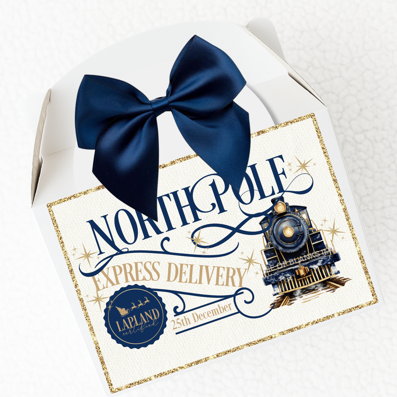 SOLVENT DECAL - TREAT BOX - EXPRESS TRAIN - NAVY – House of Blanks