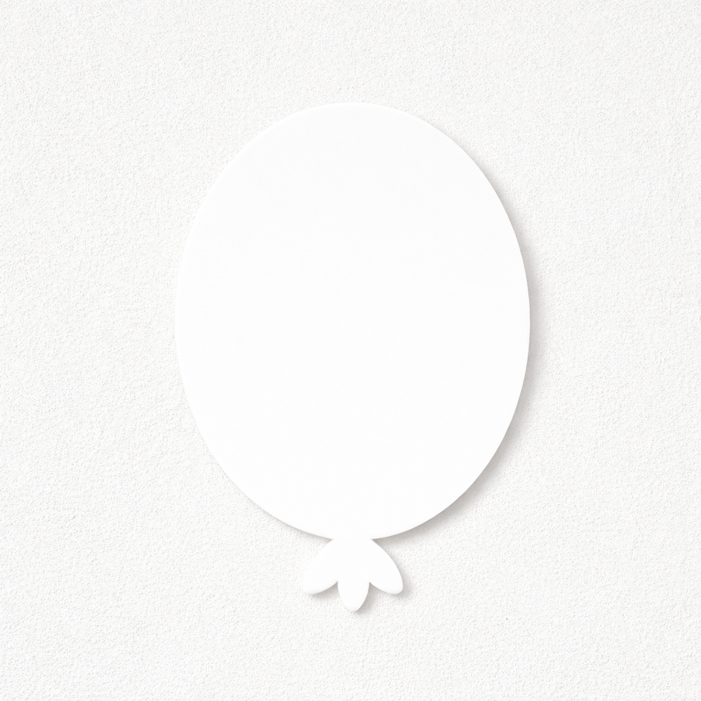 ACRYLIC - BALLOON -White – House of Blanks