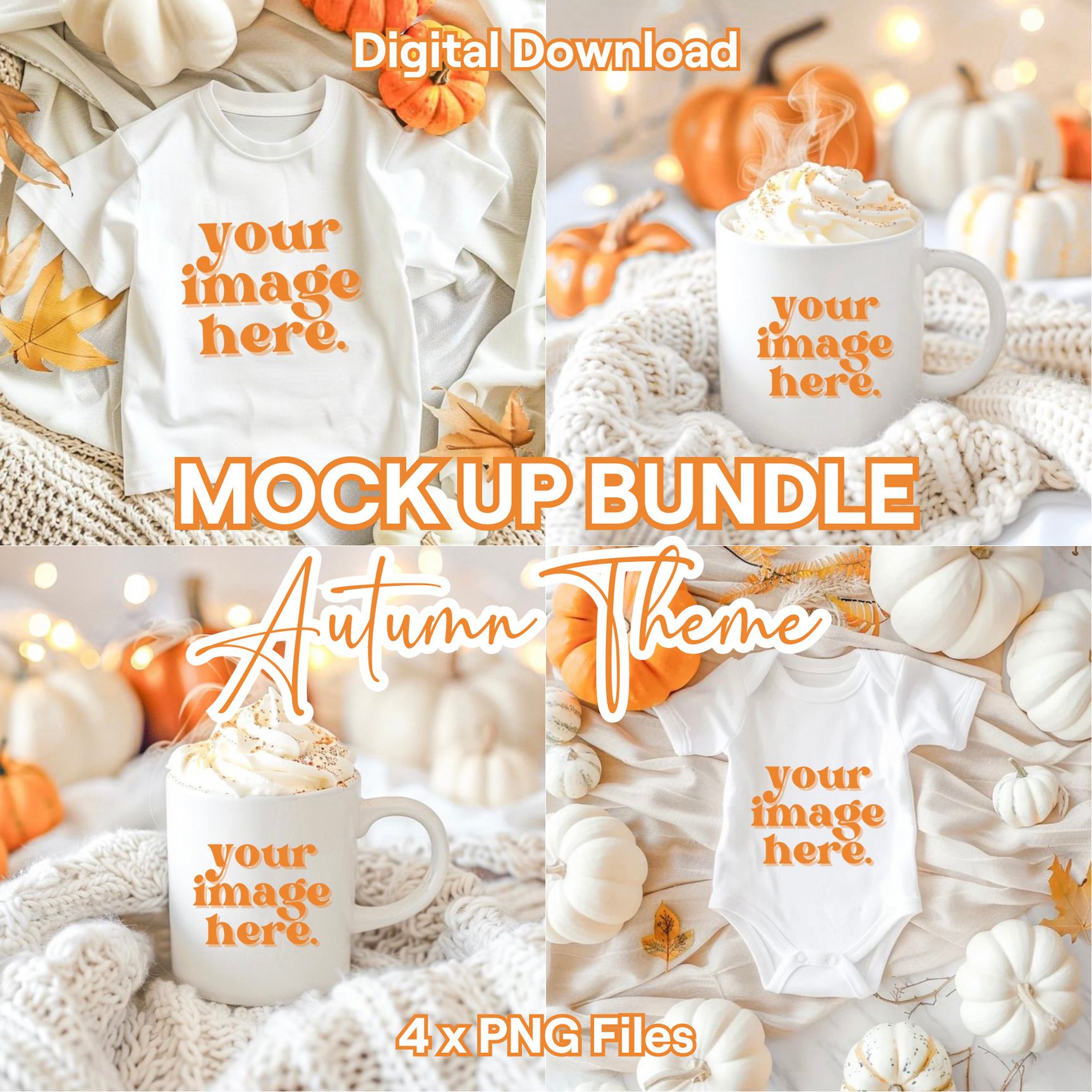 DIGITAL DOWNLOAD - AUTUMN MOCK UP BUNDLE – House of Blanks