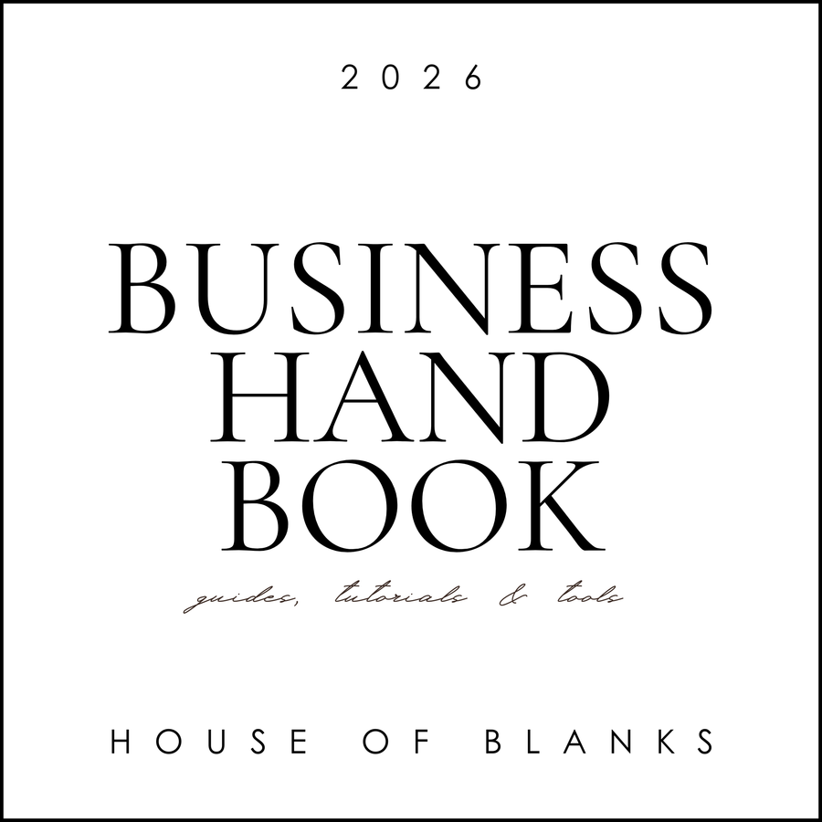 BUSINESS HANDBOOK - 2026 – House of Blanks
